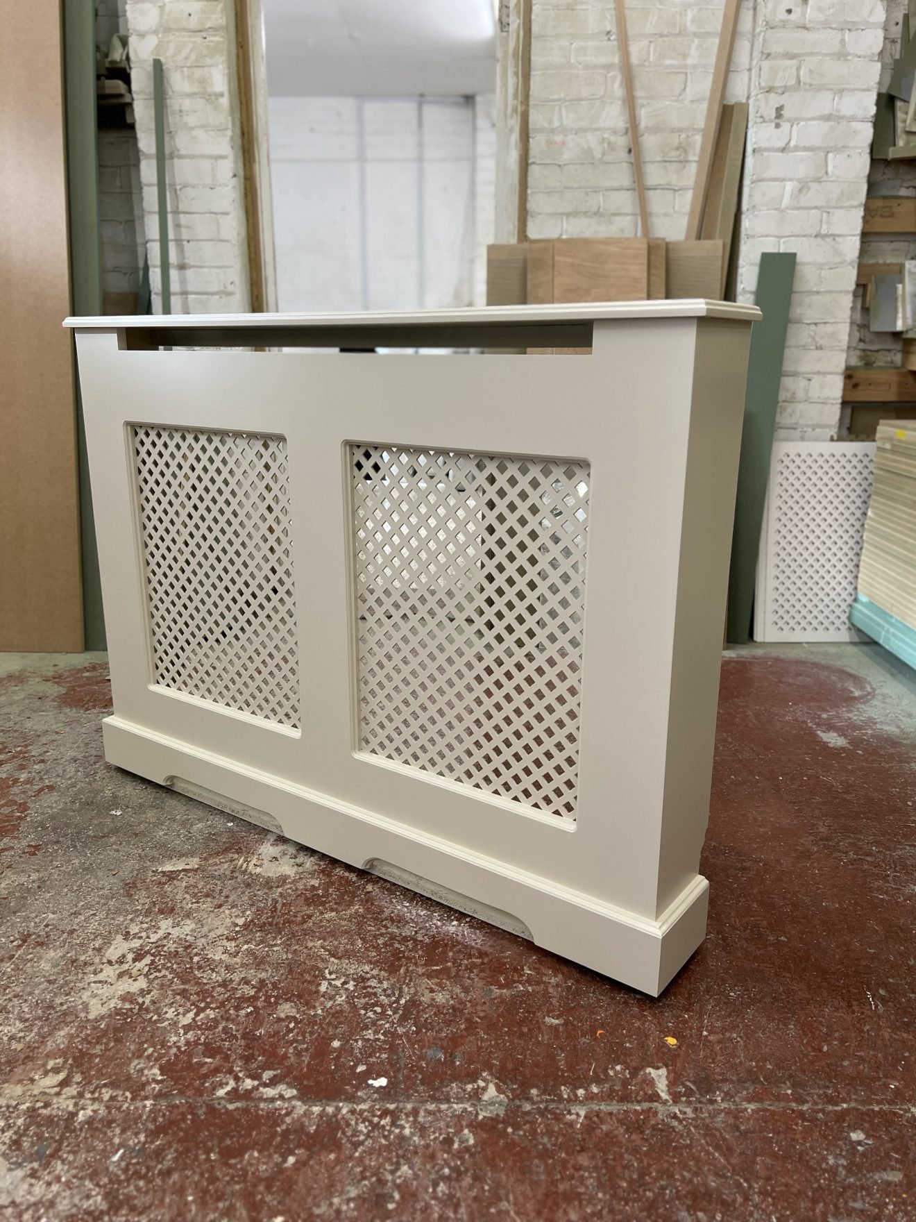 Custom Cream Regency Grill Radiator Enclosure | AUUNIQUE