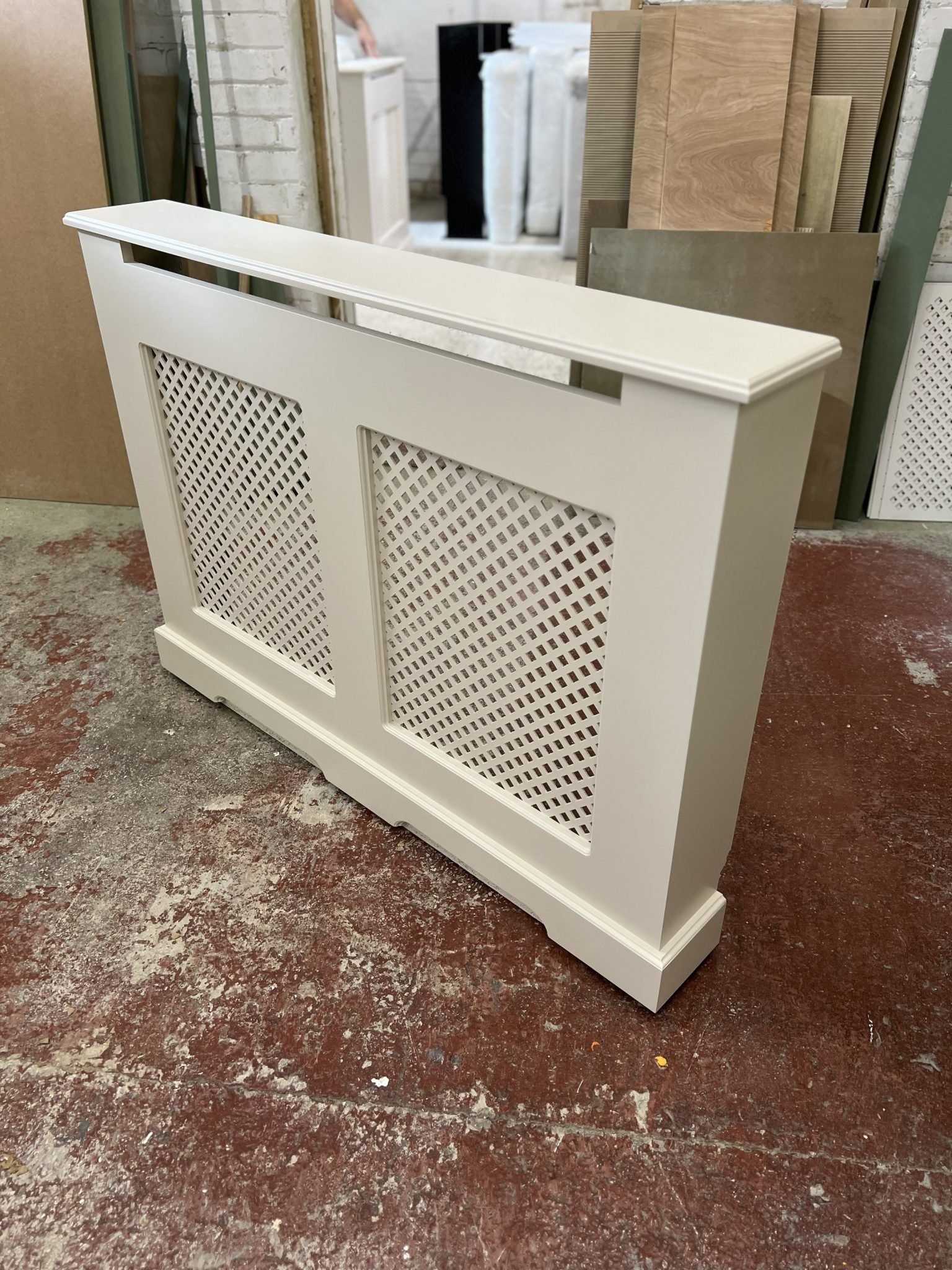 Custom Cream Regency Grill Radiator Enclosure | AUUNIQUE